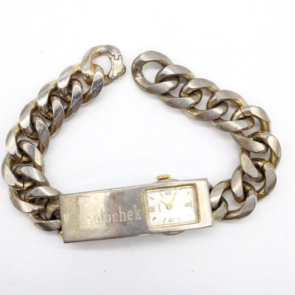 SWANK | Accessories | Vintage Swank Watch Chain Mens Silver Tone ...